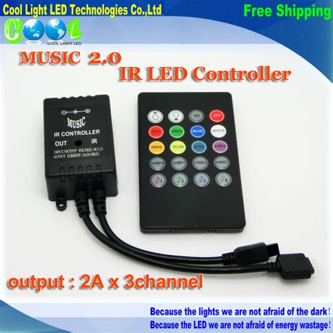 Купить DC12-24v музыки ИК контроллер 20key звуковой датчик для 3528 ...