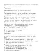 Lispexpressionevaluator Java Csc Programming Project Specification