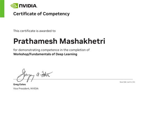 Prathamesh Mashakhetri On Linkedin Nvidia Deeplearning