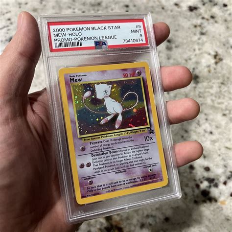 Mavin PSA9 Mew Holo Black Star Promo Pokemon Card WOTC 2000 MINT