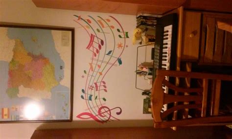 Coloured Musical Notes Tenstickers