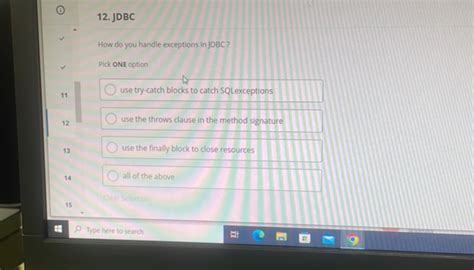 12 JDBC How Do You Handle Exceptions In JDBC StudyX