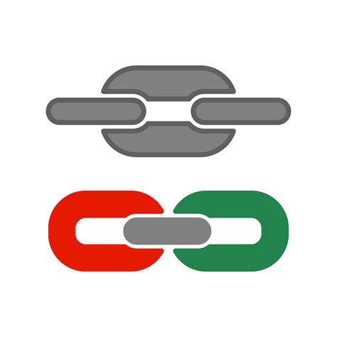 Premium Vector Chain Icon Vector Template Trendy Flat Collection
