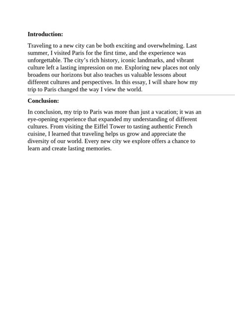 Introduction Vs Conclusion Pdf