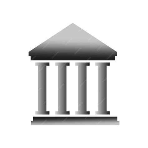 Premium Vector Columns With A Roof Vector Illustration