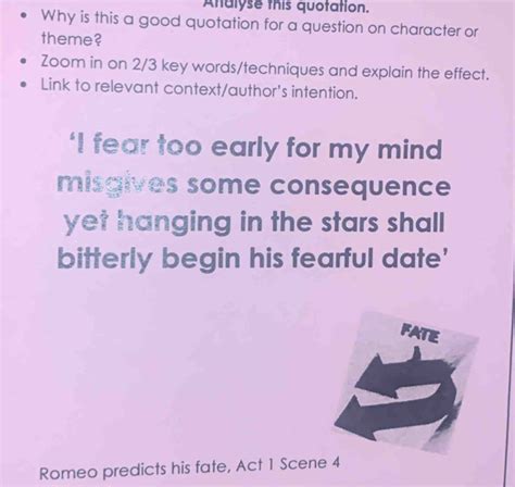 Solved Analyse This Quotation Why Is This A Good Quotation For A