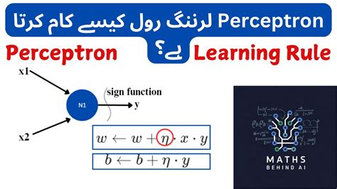 Perceptron Learning Algorithm Perceptron Learning Rule Youtube