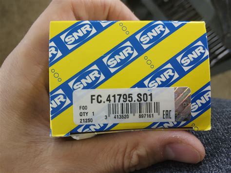 FC41795S01 Подшипник ступицы NTN-SNR | Запчасти на DRIVE2