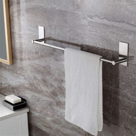Leyden Brushed 304 Stainless Steel Modern Self Adhesive Bathroom Single