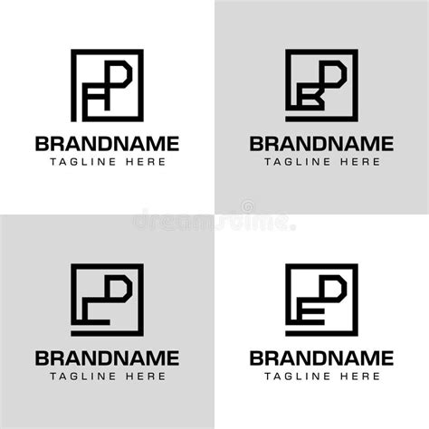 Letters Ad Bd Cd Ed Monogram Logo Set For Business With Ad Da Bd Db Cd Dc Ed De Initials Stock