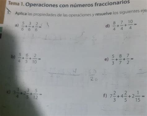 Aplica Las Propiedades De Las Operaciones Y Resuelve Los Siguientes