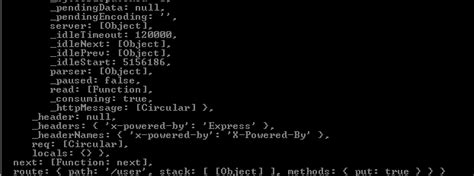node js inspect console log in nodejs express stack overflow