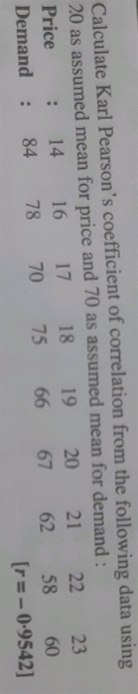Calculate Karl Pearsons Coefficient Of StudyX