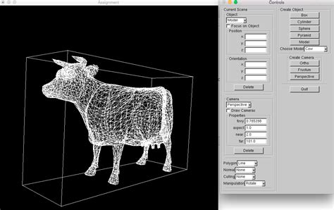 C Wireframe And Shading Renderer Odes To Oats
