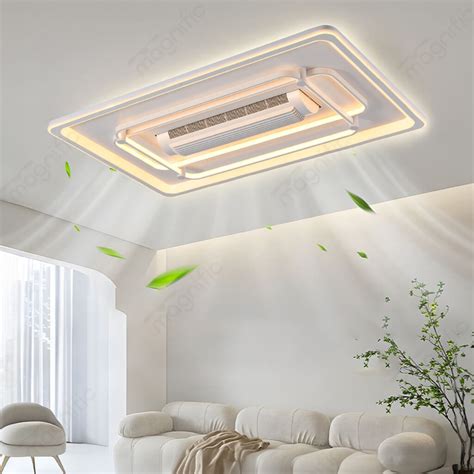 Nova Bladeless Ceiling Fan With Dimmable Led Light