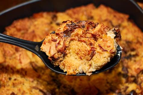 Savory Wild Mushroom Bread Pudding Recipe For The Holidays