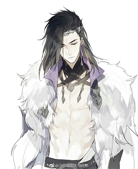 Аниме мужчины с длинными волосами фото и картинки Abrakadabra Fun