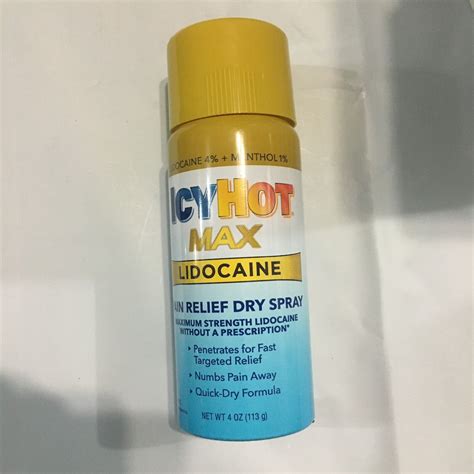 Icy Hot Max Strength Pain Relief Dry Spray 4oz Exp 022025 Ebay