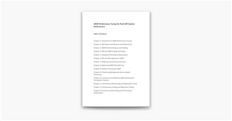 ‎abap Performance Tuning For Peak Sap System Performance By Innoware Pjp On Apple Books