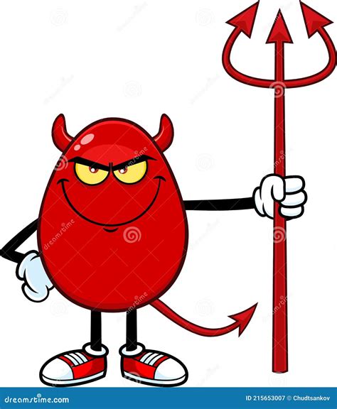 Deviled Egg Cartoon Character Pointing To A Blank Sign Stock Vector