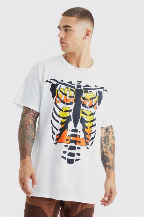 Oversized Skull Homme Graphic T Shirt Boohoo Uk