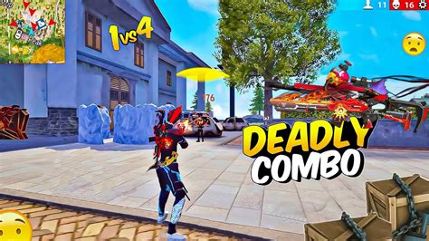 Op 1 Vs 4 Gameplay 🎯 23 Kills With Deadly Xm8 And M1014🔥free Fire Max