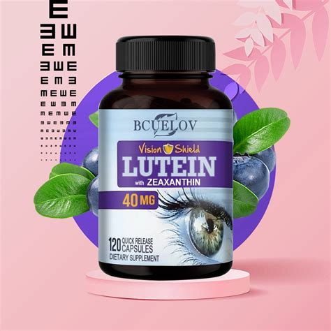 Bcuelov Blueberry Lutein Protects Eye Health Natural Lutein Zeaxanthin