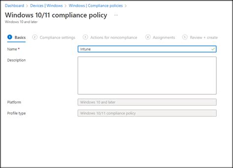 Windows Device Compliance Policy Intune Mushaaf Blog