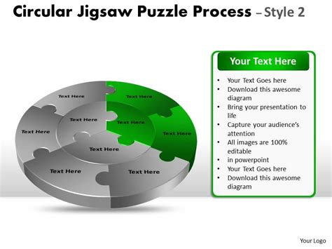 Circular Jigsaw Diagram Puzzle Process Style Flow PowerPoint Presentation Pictures PPT