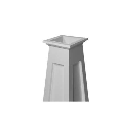 Multiple Color Options Tapered Pvc Column Wraps Long Lasting Weath