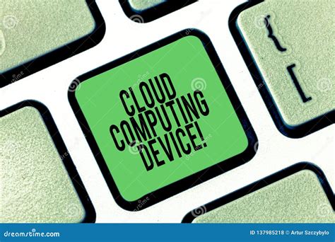 Conceptual Hand Writing Showing Cloud Computing Device Business Photo Showcasing Shared Pools