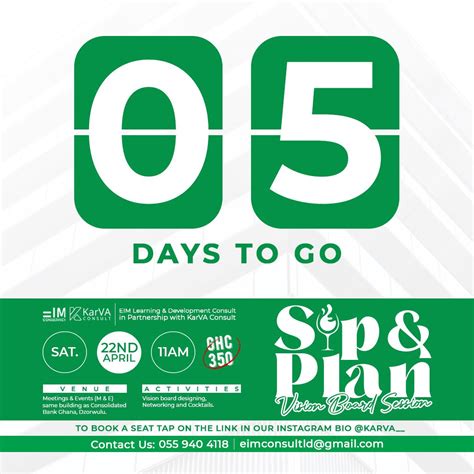 Countdown Sipandplan Signupnow Visionboardsession Karva Karva