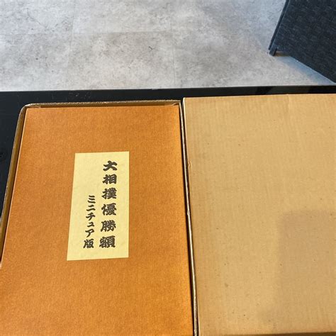 ヤフオク 大相撲優勝額 ミニチュア版 若花田 毎日新聞社