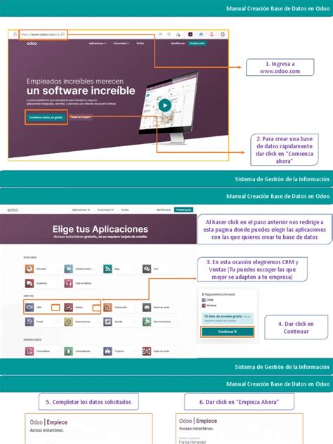 Manual Odoo No 1 Pdf Bases De Datos Informática