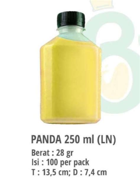 Botol Panda 250 Ml LN Tebal Botol Mini Botol Minuman Botol Viral