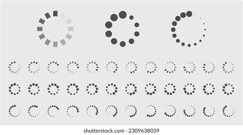 Loading Load Buffer Icon Spinner Sprite Stock Vector Royalty Free
