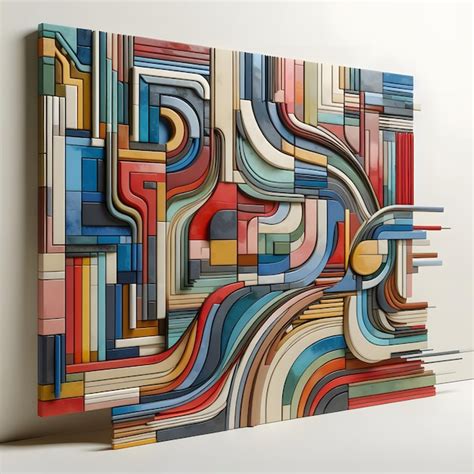 Premium Photo Vibrant Abstract Colorful Plaques Captivating Visuals