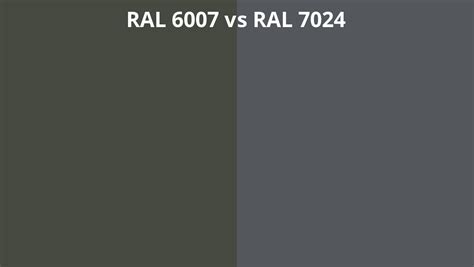Ral 6007 Vs 7024 Ral Colour Chart Uk