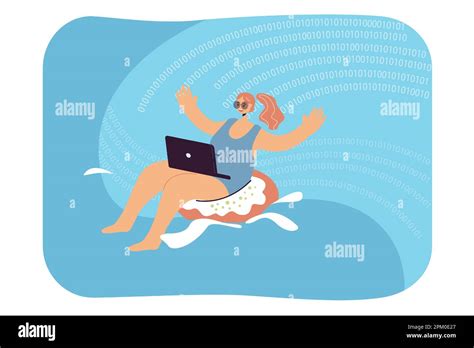 Floating Data Number Stock Vector Images Alamy