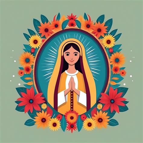 Assumption Of Mary Vector Illustration With Feast Of The Blessed Virgin