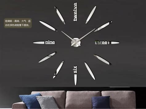 Ультра большие размеры креативные Diy настенные часы крутые художественные модные 3d настенные