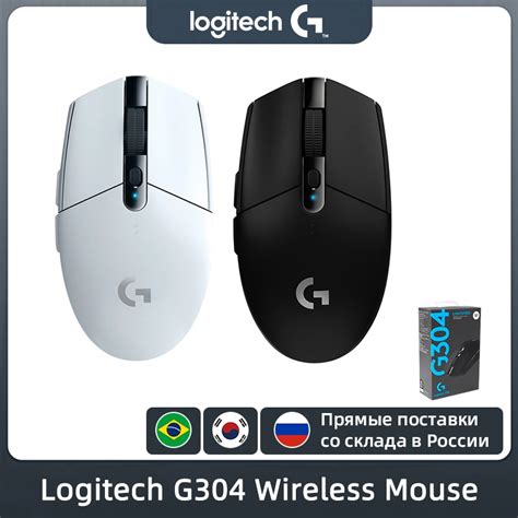 오리지널 Logitech G304 Lightspeed 무선 게임용 마우스 Hero 12k 센서 12000dpi 6 개의