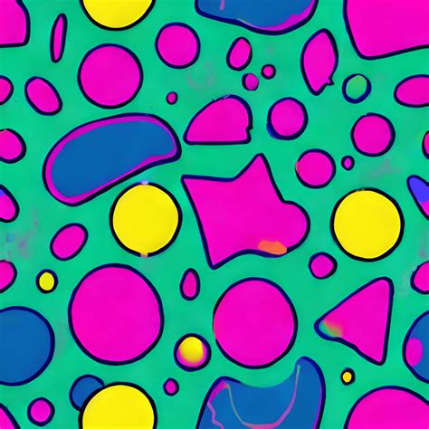 Neon Blob Pattern Graphic · Creative Fabrica