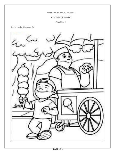 Holiday Homework For Class I 2019 2020 Pdf Ice Cream