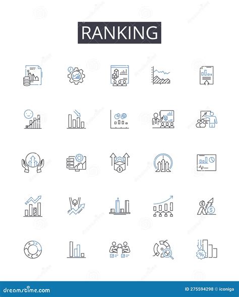 Identifying And Categorizing Line Icons Collection Sorting Labeling