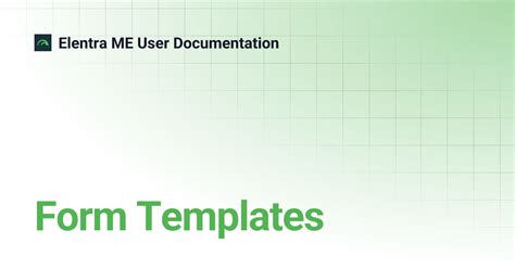Form Templates Elentra ME User Documentation