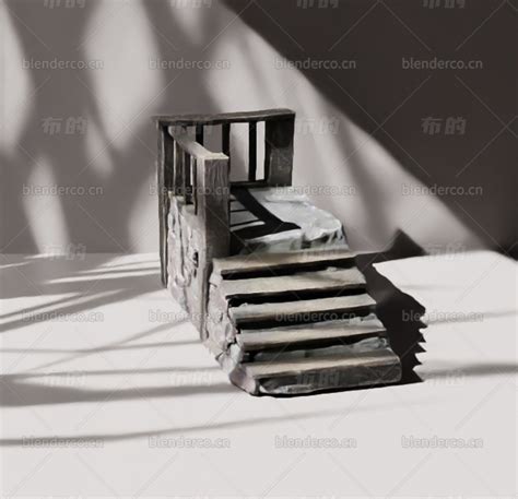 Blender楼梯模型11 Blender布的