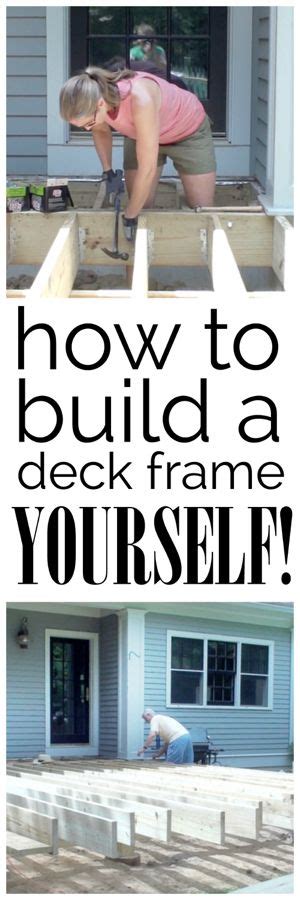 Video How To Build A Deck Frame The Chronicles Of Home Building A Deck Frame Building A