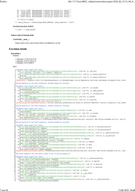 Clm Error In Eolearn Slovenia Land Cover Classification Script Python