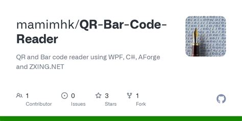 GitHub Mamimhk QR Bar Code Reader QR And Bar Code Reader Using WPF C AForge And ZXING NET
